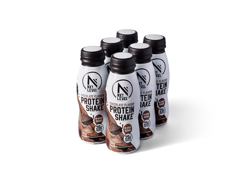 Protein Shake - Chocolate - 6x 330ml - 25g | Basic-Fit webshop